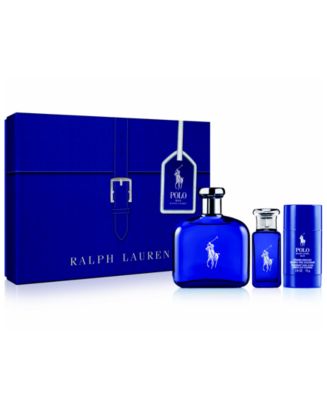 Ralph Lauren Men's 3-Pc. Polo Blue Gift Set, A $147 Value - Macy's