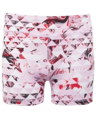 Ideology Big Girls Geo-Print Compression Shorts, Created for Macy's ...