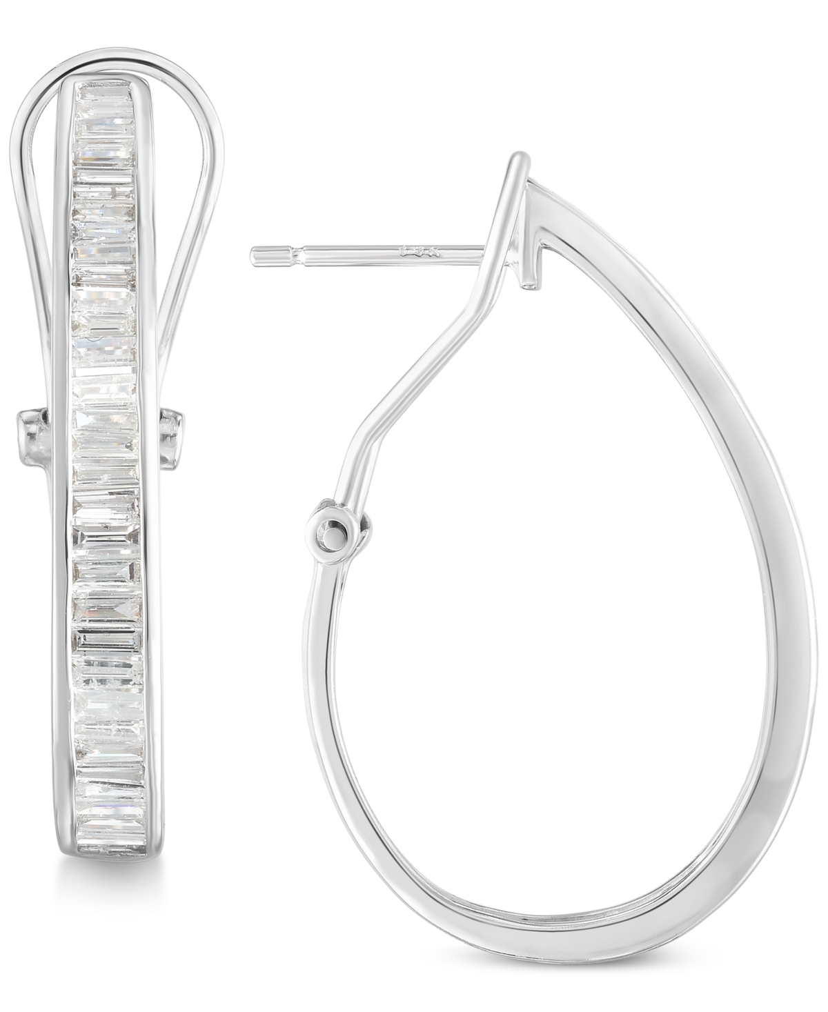 Click here for Diamond Baguette Earrings (1 ct. t.w.) - White Gol... prices