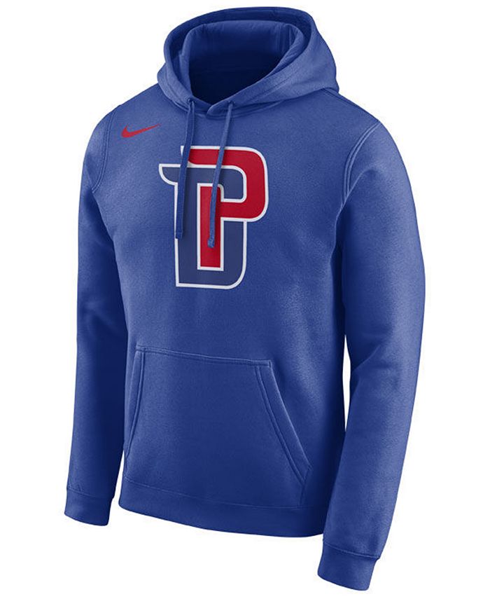 Nike Men's Detroit Pistons Essential Logo Pullover Hoodie - Macy's