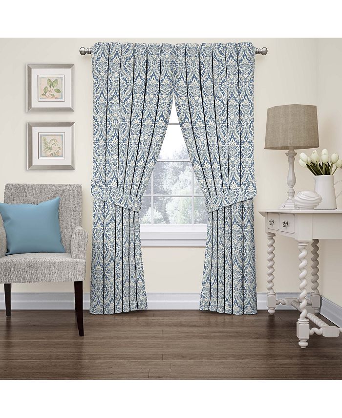 Waverly Donnington Damask Window Curtain - Macy's