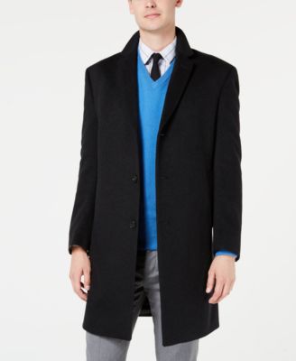 Kenneth Cole New York Men's Slim-Fit Raburn Cashmere Overcoat - Macy's