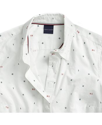 Tommy Hilfiger Women's Frankie Monogram Shirt with Magnetic Buttons ...