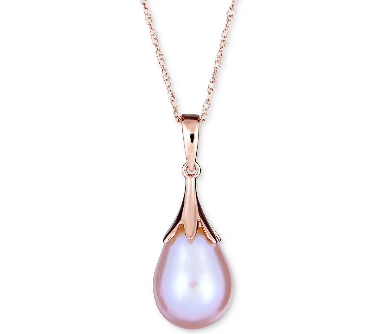 Click here for Cultured Freshwater Pearl (9mm) Claw Pendant Neckl... prices