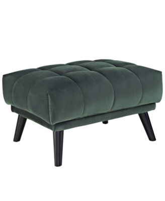 Bestow Velvet Ottoman - Macy's