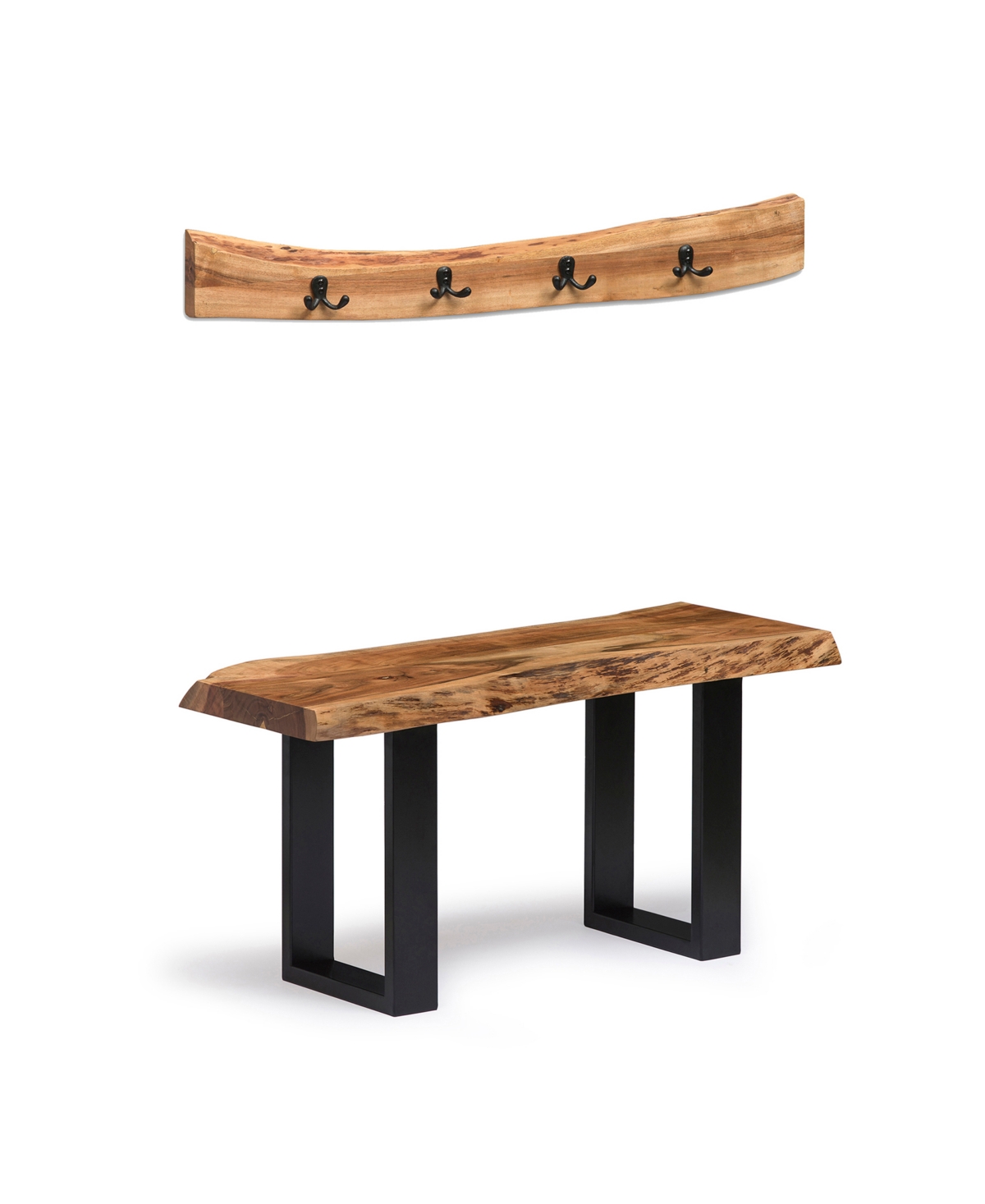 Click here for Alaterre Furniture Alpine Natural Live Edge 36 Ben... prices