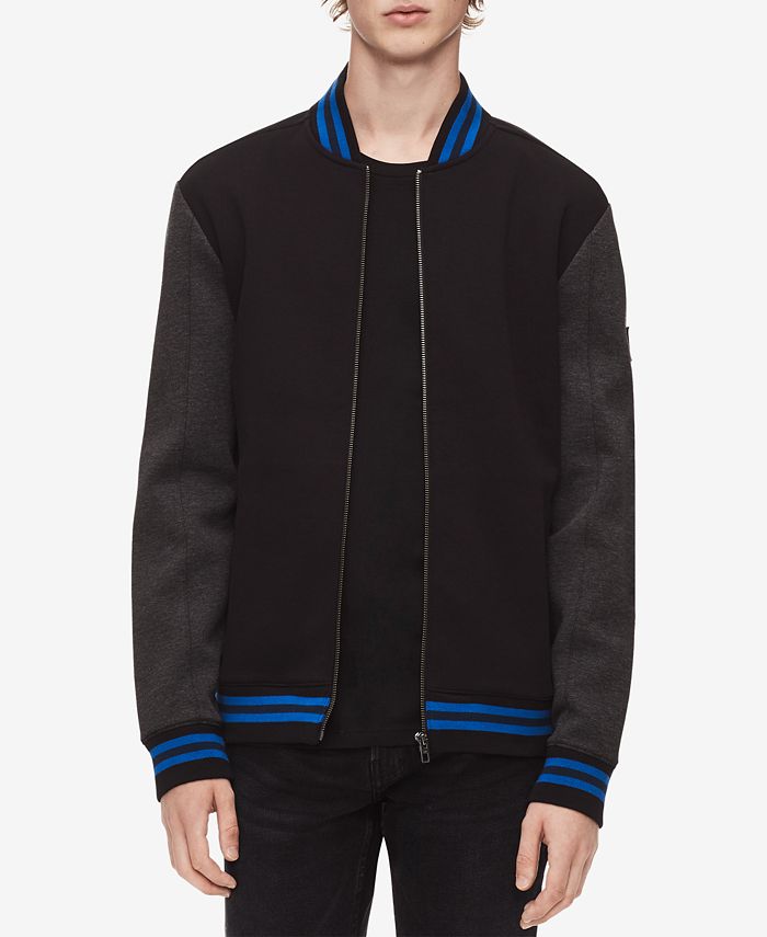 Calvin Klein Men's Colorblocked Bomber Jacket - Macy's