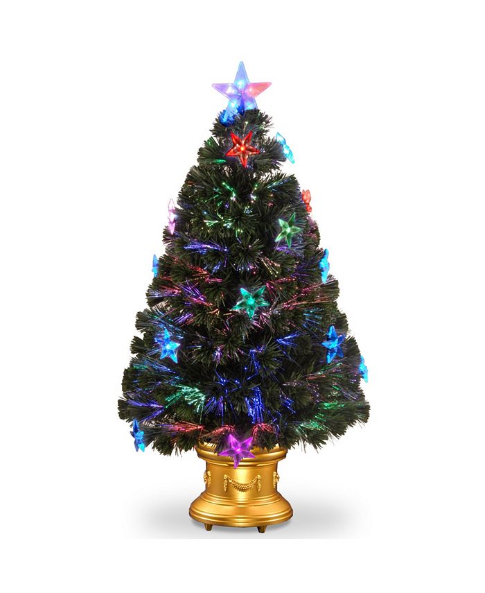 National Tree Company National Tree 36" Fiber Optic Fireworks Tree with ...