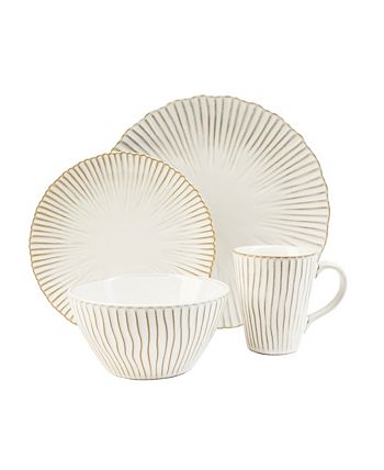 Sango Portura White 16-Piece Dinnerware Set - Macy's