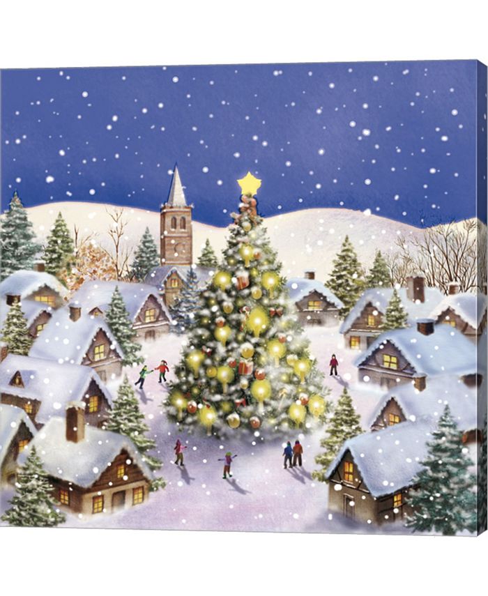 Metaverse Village Christmas Tr By Dbk-Art Licensing Canvas Art - Macy's