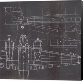 Metaverse Plane Blueprint Ii No Words Post By Marco Fabiano Canvas Art ...