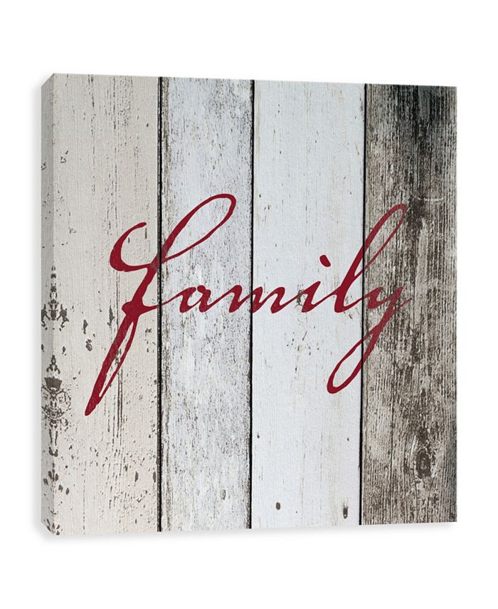 Artissimo Designs Family on Wood Printed Canvas - Macy's