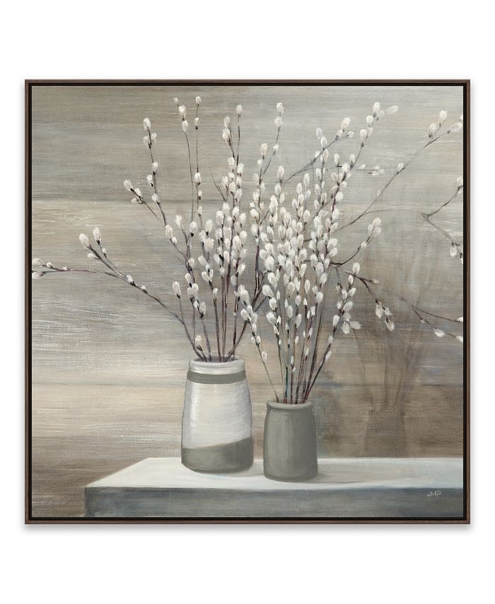 Artissimo Designs Still Life Gray Pots Framed Printed Canvas - Macy's