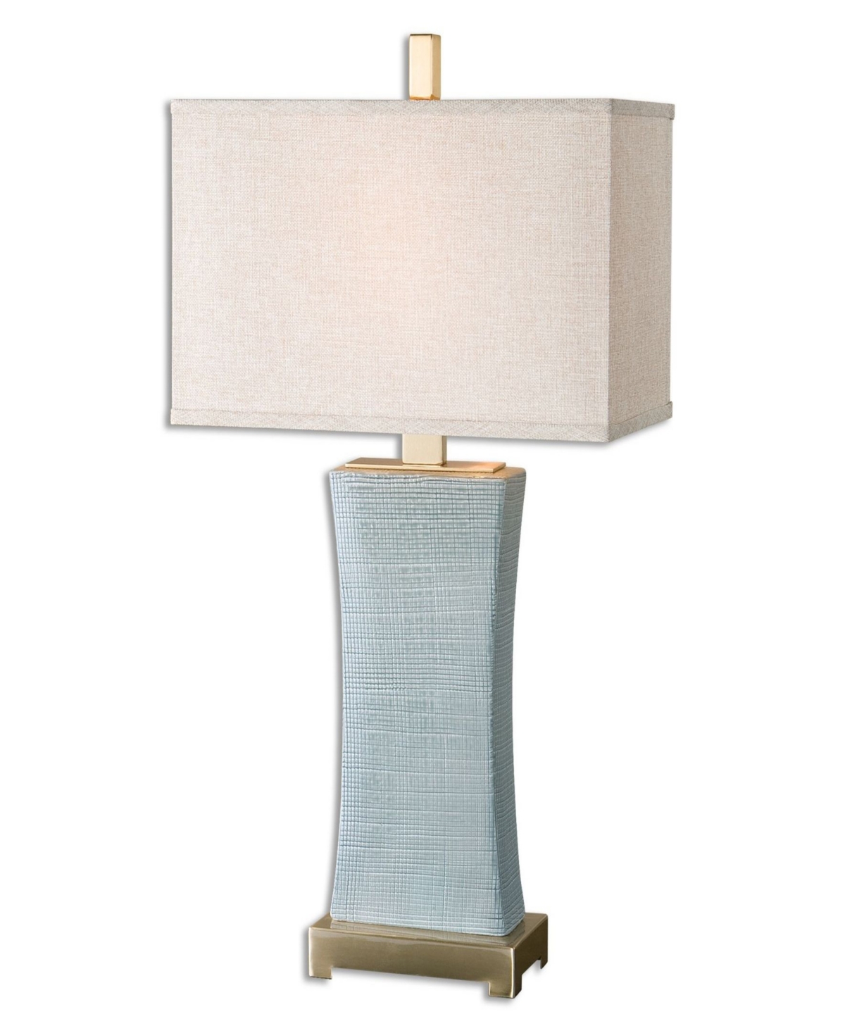 Click here for Uttermost Cantarana Blue Gray Table Lamp - Open Mi... prices