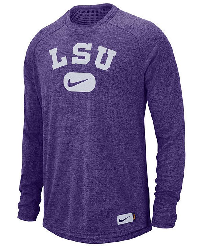 Nike Men's LSU Tigers Stadium Long Sleeve T-Shirt - Macy's