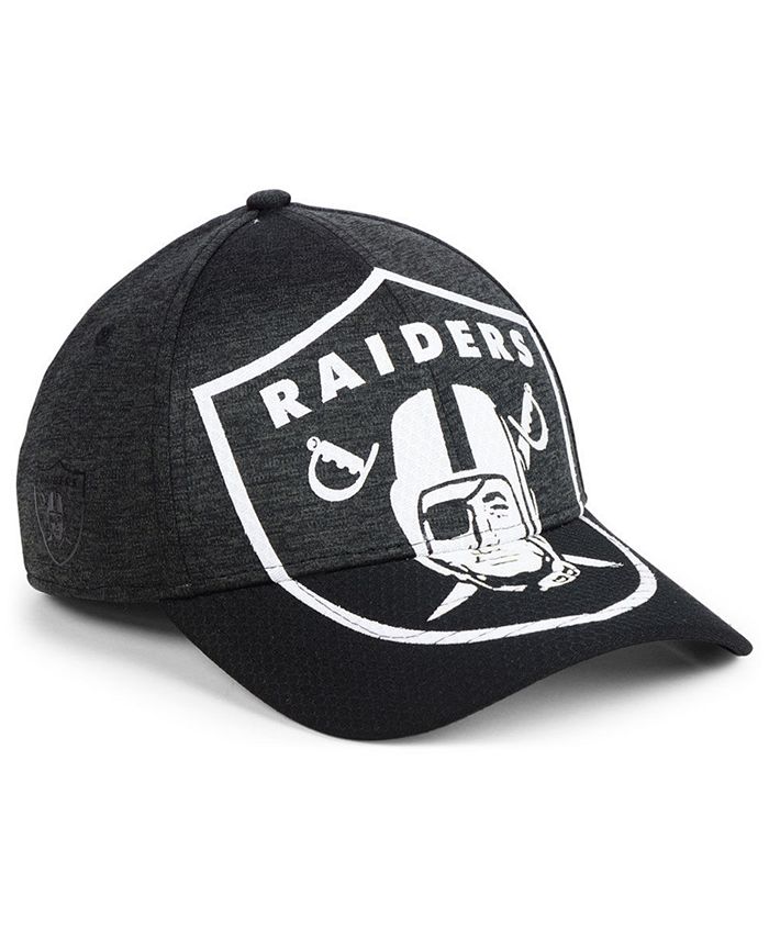 New Era Oakland Raiders Oversized Laser Cut Logo 39THIRTY Cap - Macy's