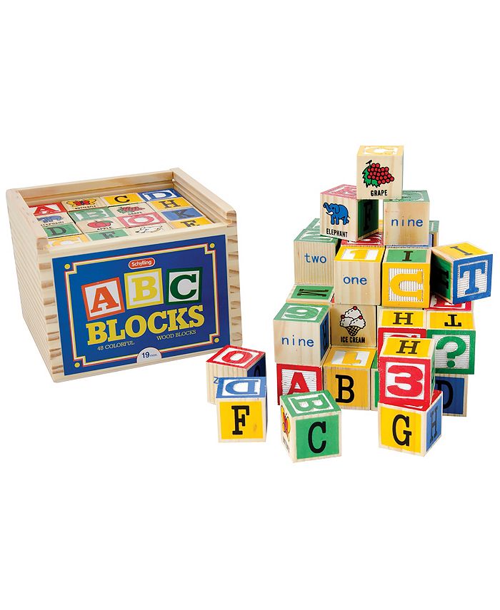 Schylling Alphabet Blocks 48 Pcs - Macy's