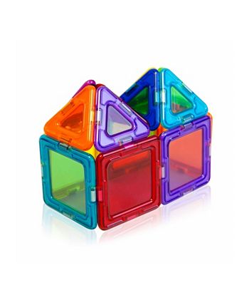 Magformers Solids Clear Rainbow 14 Piece Magnetic Construction Set - Macy's
