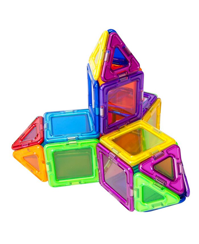 Magformers Solids Clear Rainbow 40 Piece Magnetic Construction Set - Macy's