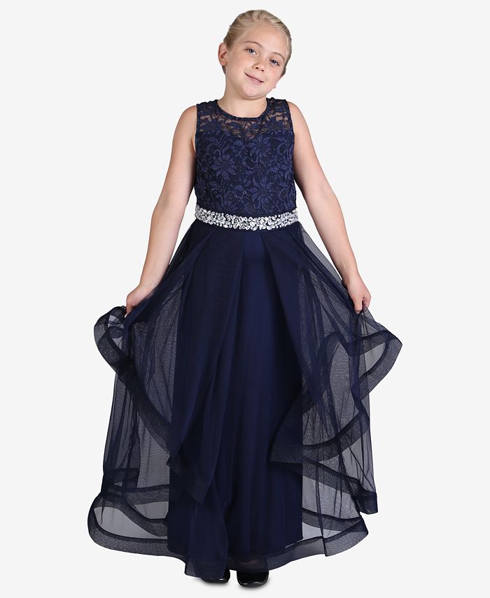 Speechless Embellished-Lace Maxi Dress, Big Girls (7-16) - Macy's