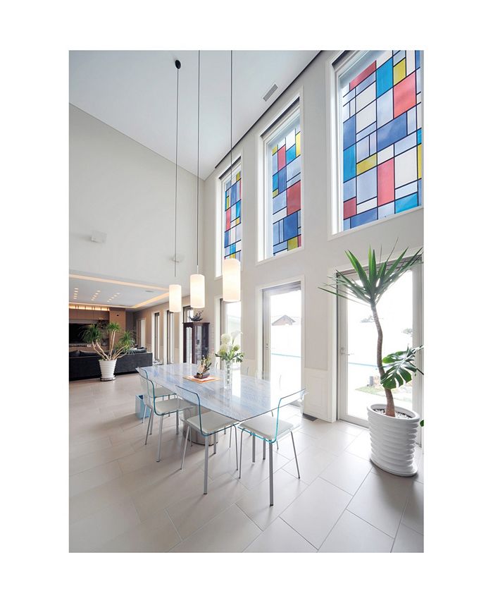 Brewster Home Fashions Mondrian Window Film Set Of 2 - Macy's
