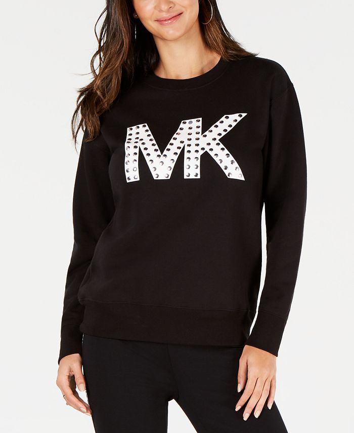 Michael Kors Studded MKGO Logo Sweatshirt, Regular and Petite Sizes ...