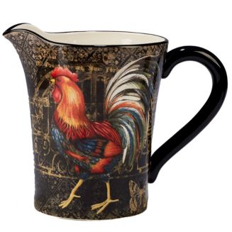 Certified International Gilded Rooster Pitcher - Macy's