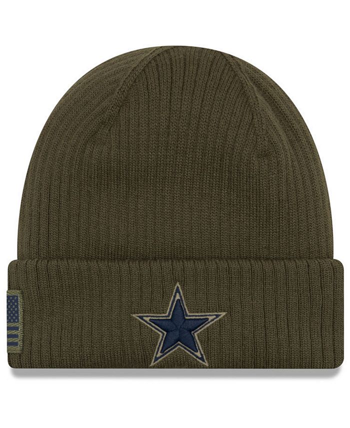 New Era Dallas Cowboys Salute To Service Cuff Knit Hat - Macy's