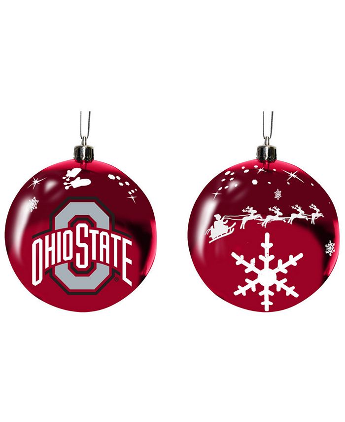 Memory Company Ohio State Buckeyes 3" Sled Glass Ball - Macy's