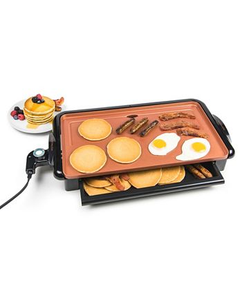Nostalgia Non-Stick Copper Griddle With Warming Drawer - Macy's