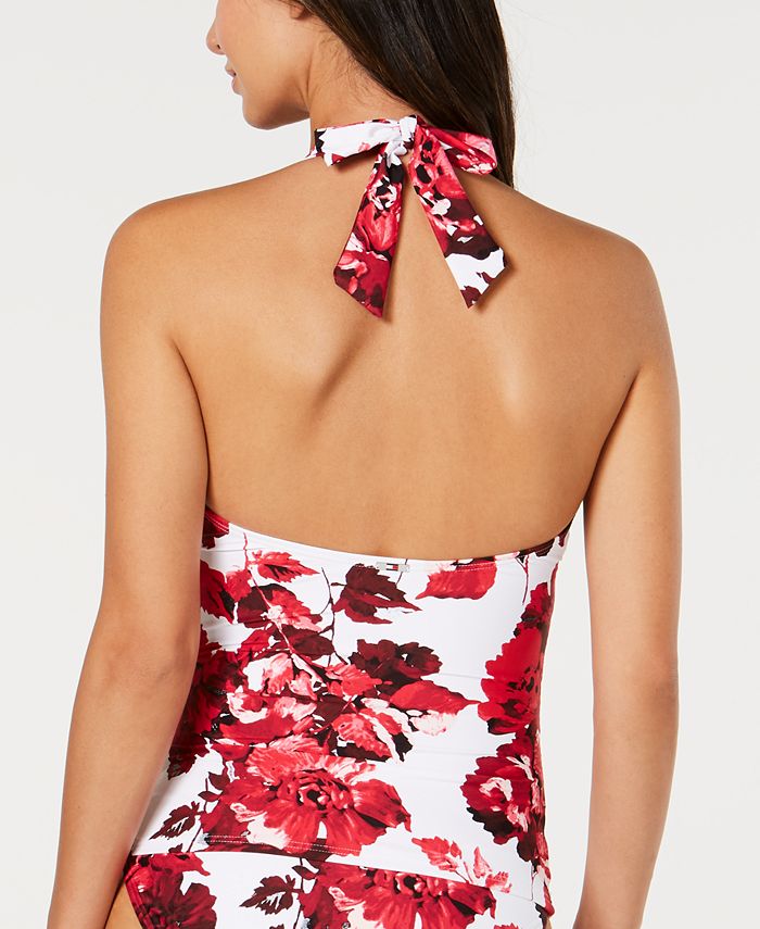 Tommy Hilfiger Printed Halter Tankini Top - Macy's