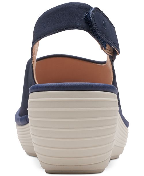 Clarks Collection Women's Reedly Shania Wedge Sandals & Reviews ...