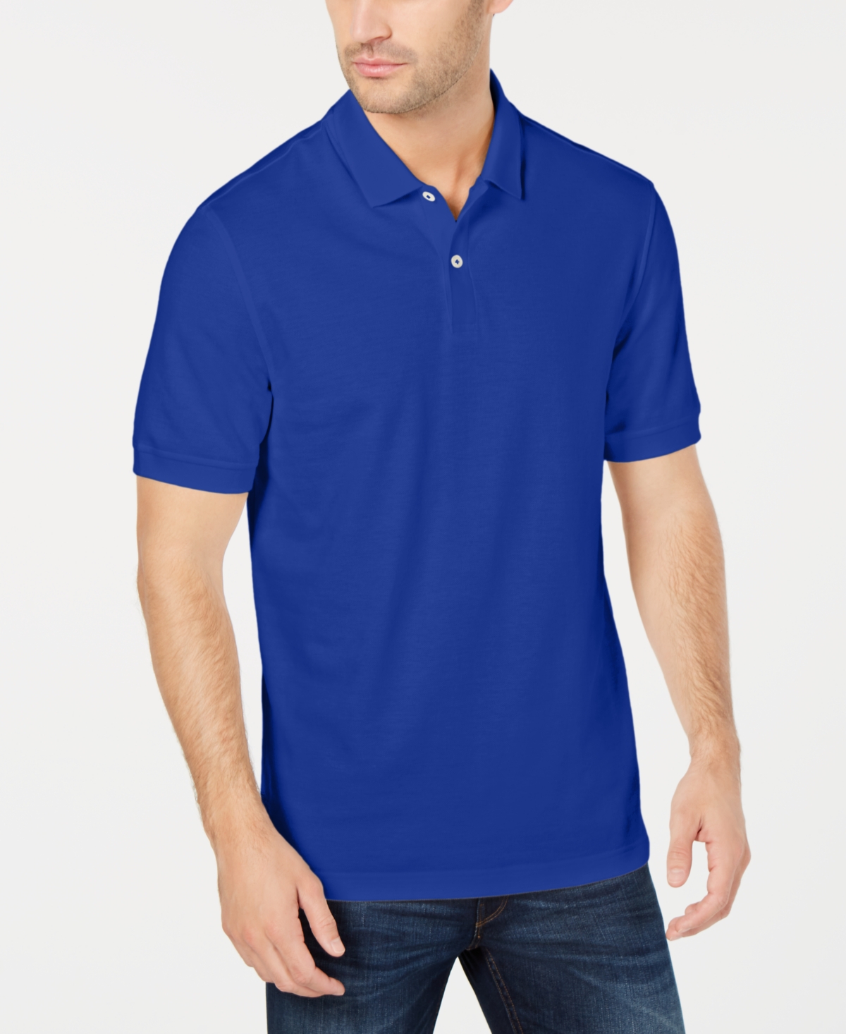 Club Room Men's Classic Fit Performance Pique Polo, Created For Macy's ...
