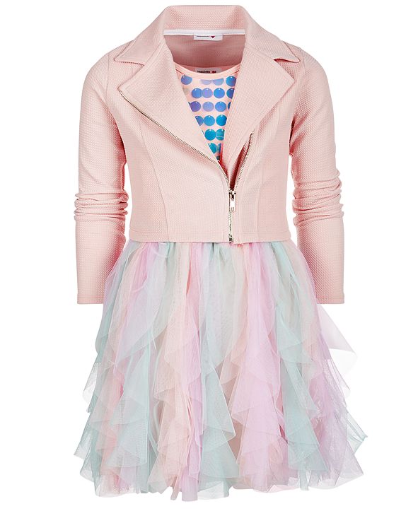 Beautees Big Girls 2-Pc. Moto Jacket & Dress Set & Reviews - All Girls ...