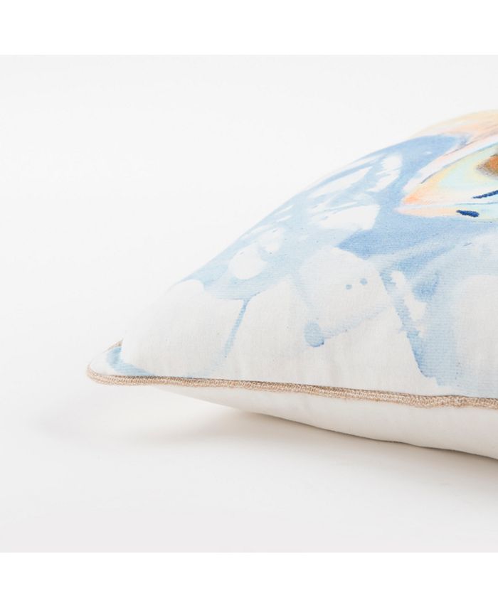 Rizzy Home Mariah Parris Turtle Polyester Filled Decorative Pillow, 20 ...