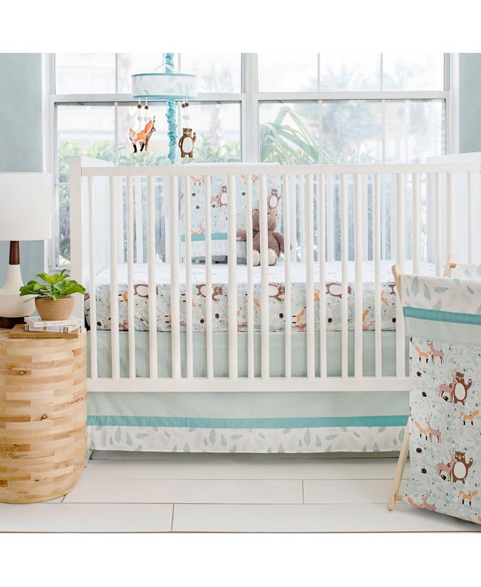 My Baby Sam Forest Friends 3pc Crib Bedding Set - Macy's