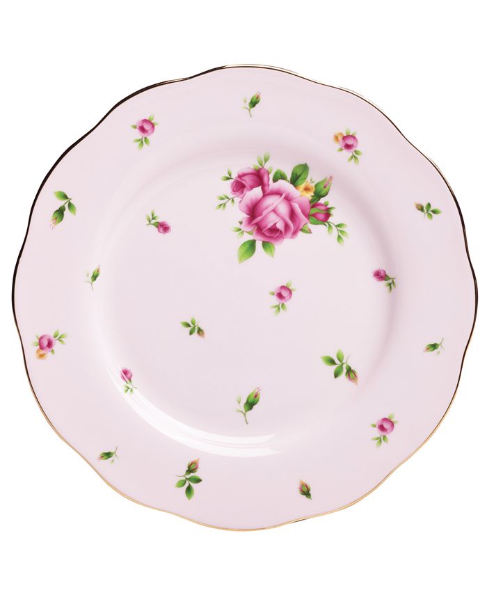 Royal Albert Old Country Roses Pink Vintage Salad Plate - Macy's