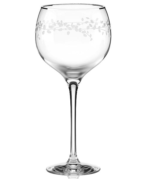 kate spade new york Gardner Street Platinum Signature Goblet & Reviews ...