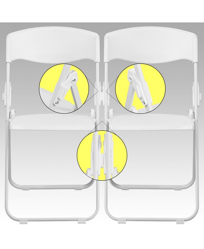 Flash Furniture Hercules Series 880 Lb. Capacity Heavy Duty White ...