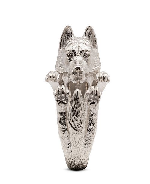 Dog Fever Siberian Husky Hug Ring in Sterling Silver & Reviews - Rings ...
