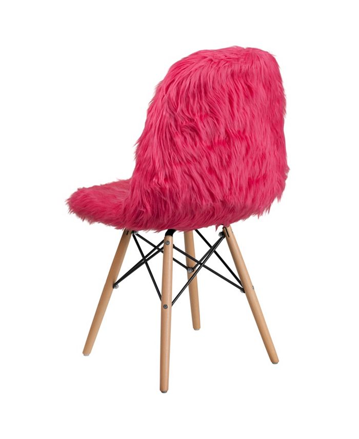 Flash Furniture Shaggy Dog Hot Pink Accent Chair - Macy's