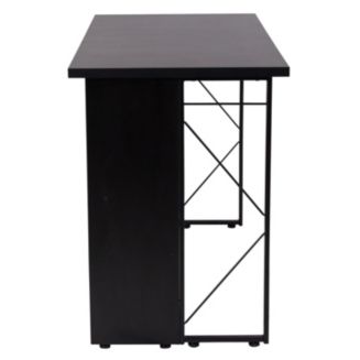 Summit Black Computer Desk With Shelf And Metal Frame - Macy's