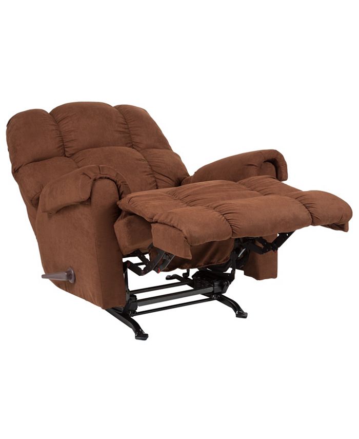 Flash Furniture Riverstone Sierra Chocolate Microfiber Rocker Recliner ...