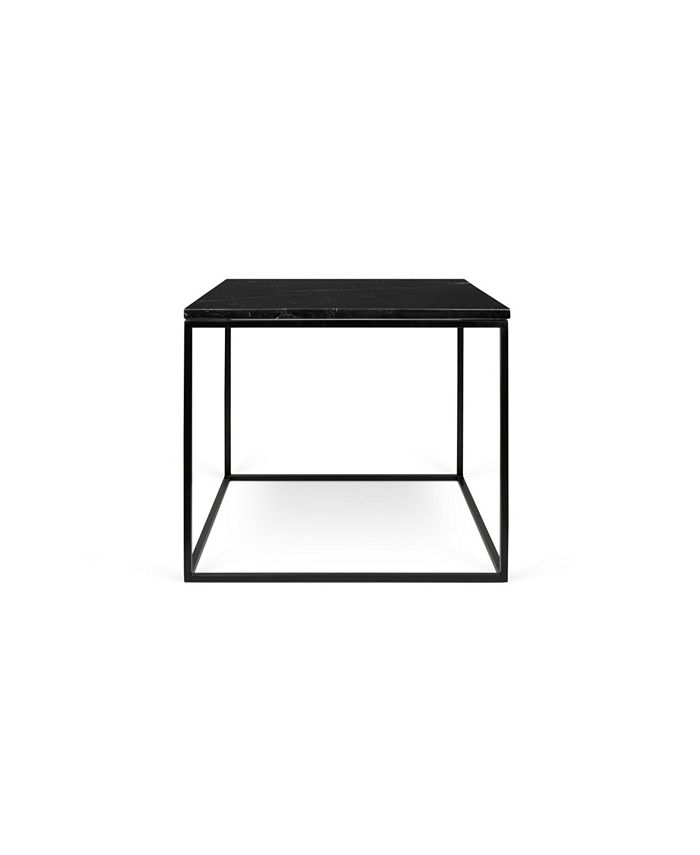 TemaHome Gleam 20x20 Marble Side Table - Macy's