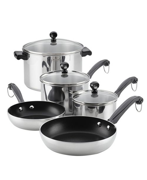 Farberware Classic Series Stainless Steel Nonstick 10-Piece Cookware ...