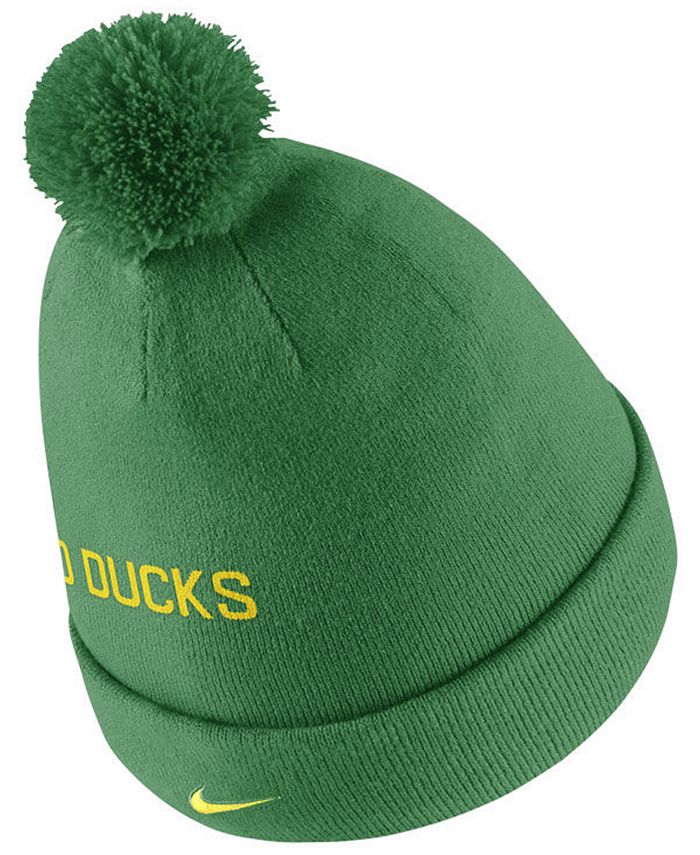 Nike Oregon Ducks Striped Beanie Knit Hat - Macy's