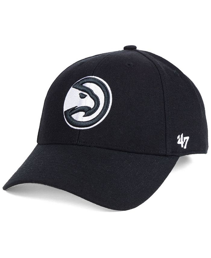 '47 Brand Atlanta Hawks Black White MVP Cap - Macy's