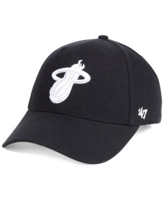 '47 Brand Miami Heat Black White MVP Cap - Macy's