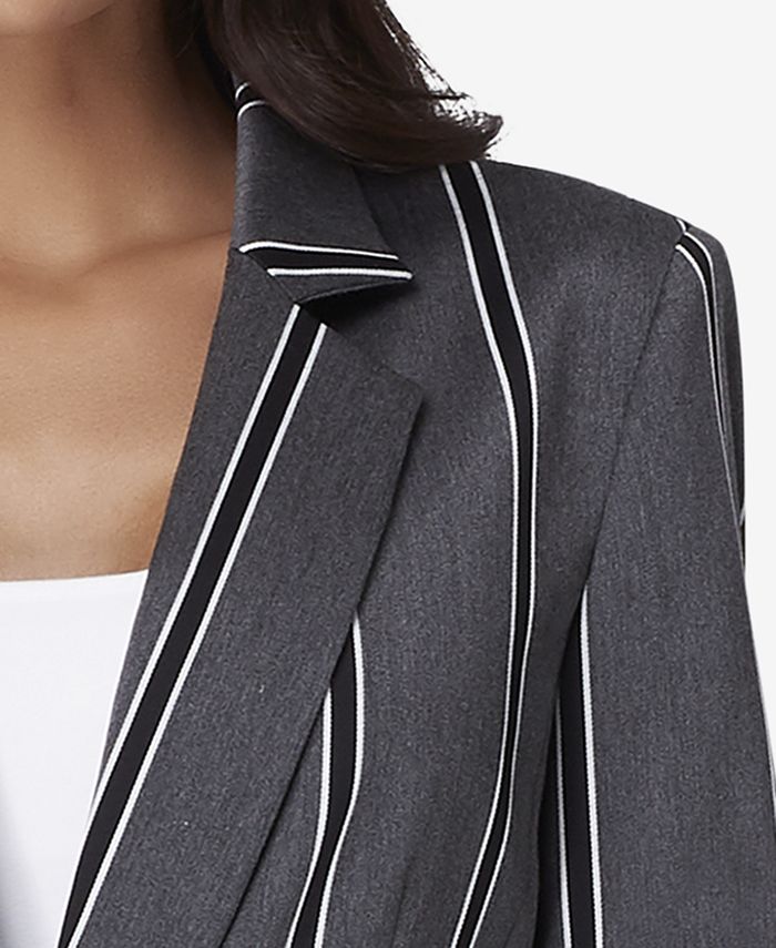 Tahari ASL Tahari Petite ASL One-Button Notched-Collar Jacket - Macy's