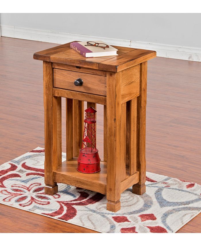 Sunny Designs Sedona Rustic Oak Phone Stand - Macy's